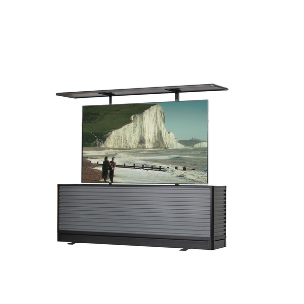 75" Dual-Motion Outdoor TV Lift Cabinet | Split Design